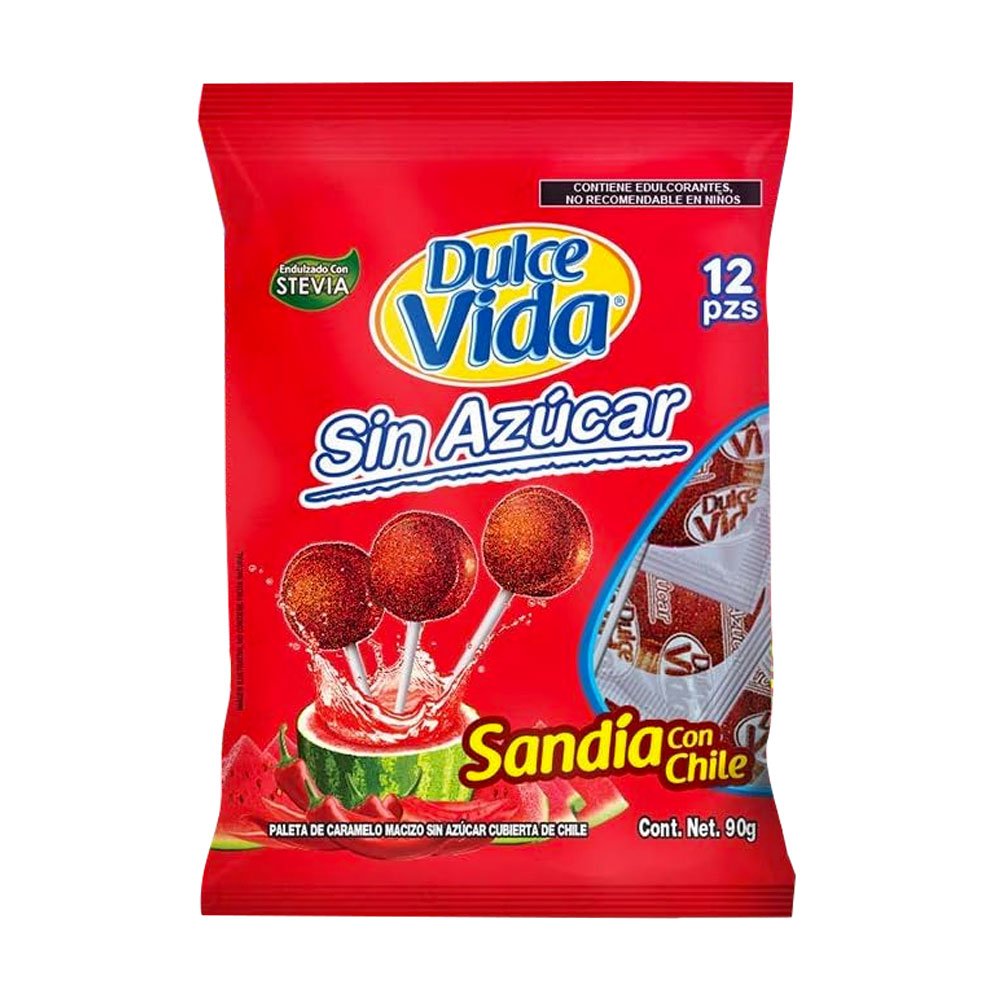 Paletas Dulce Vida Sin Azúcar 90 g Sandía – La Panza es Primero